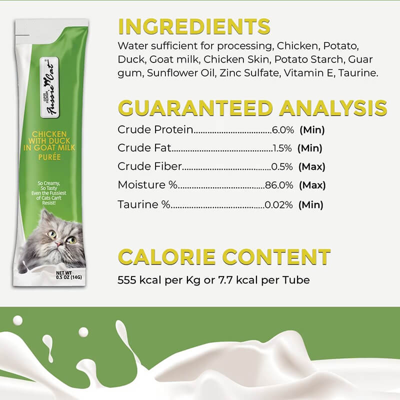 Fussie Cat Puree in Goat Milk Chicken & Duck