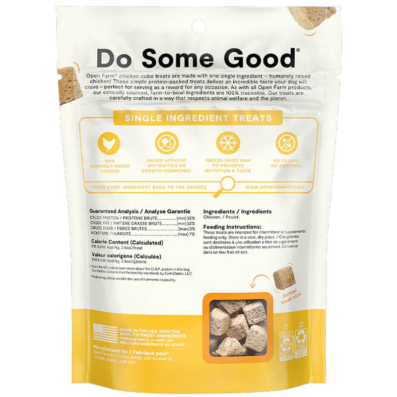 Open Farm Freeze-Dried Treat Cubes Chicken