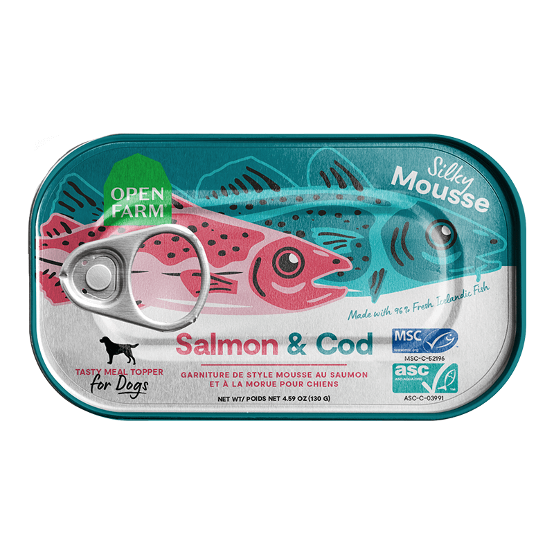 Open Farm Silky Mousse Topper Salmon & Cod