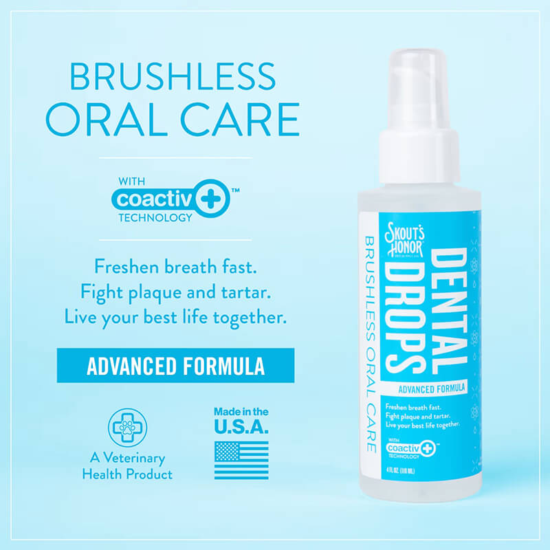 Skout's Honor Brushless Oral Care Advanced Formula Dental Drops